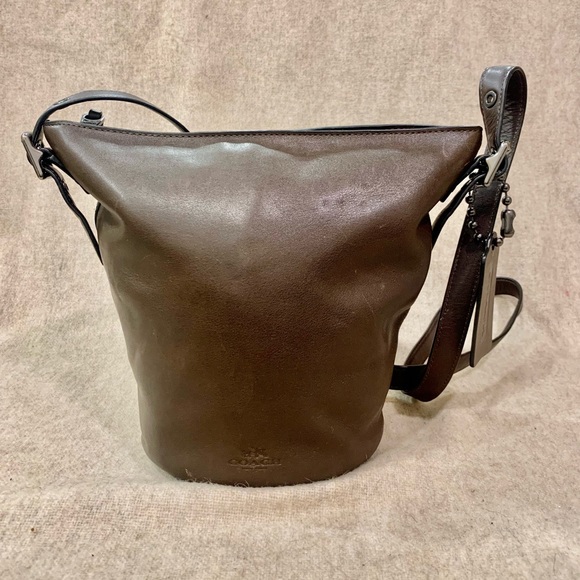 Coach | Bags | Coach Chocolate Brown Leather Bucket Bag | Poshmark